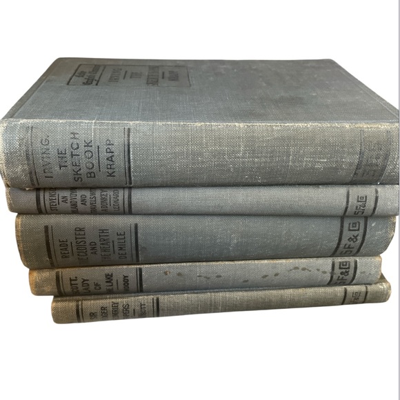 nostolgic books | Other | Vintage 90 Blue Hard Cover Book Set Classic ...